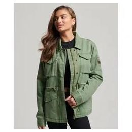 Superdry f&uuml;r Damen. W5011544A Milit&auml;rjacke M65 gr&uuml;n (XS), L&auml;ssig, Baumwolle