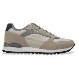BOSS f&uuml;r Herren. 50523221 Parkour beige Lederturnschuhe (40), Braun, Wohnung, Schn&uuml;rsenkel, L&auml;ssig