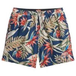 Superdry f&uuml;r Herren. M3010242A Mehrfarbiger Badeanzug mit Hawaii-Print (M), Strandbekleidung, Recyceltes Polyester, Nachhaltig