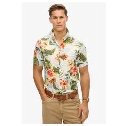 Superdry f&uuml;r Herren. M4010947A Mehrfarbiges Hemd mit Hawaii-Print (XXL), L&auml;ssig, Modal, Kurzarm