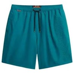 Superdry f&uuml;r Herren. M3010246A Premium gr&uuml;ner bestickter Badeanzug (M), Strandbekleidung, Recyceltes Polyester, Nachhaltig
