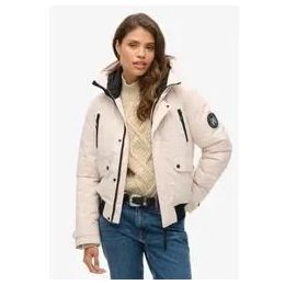 Superdry f&uuml;r Damen. W5011824A Gesteppte Bomberjacke City grau (XL), L&auml;ssig, Recyceltes Polyester, Nachhaltig