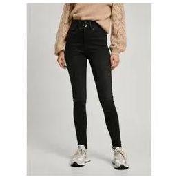 Pepe Jeans f&uuml;r Damen. PL204830XH0 Jeans Super Skinny Contour Uhw schwarz (26/30), L&auml;ssig, Baumwolle, Denim, Nachhaltig