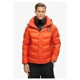Superdry f&uuml;r Herren. MS110175A Sportlich gesteppte Skijacke orange (M), L&auml;ssig, Schnee, Nachhaltig, Recyceltes Nylon