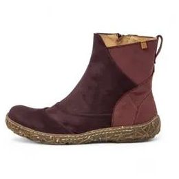 El Naturalista f&uuml;r Damen. 2545011DA005_5DA Lederstiefeletten N5450 kastanienbraun, lila (37), Wohnung, Rei&szlig;verschluss, L&auml;ssig, Flieder