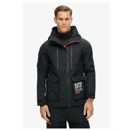 Superdry f&uuml;r Herren. MS110178A Skijacke Ultimate Rescue schwarz (XL), Sportlich, Schnee, Recyceltes Polyester, Nachhaltig