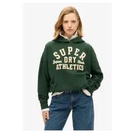 Superdry f&uuml;r Damen. W2012137A Sweatshirt Sportlich gr&uuml;n (M), L&auml;ssig, Baumwolle, Bio-Baumwolle