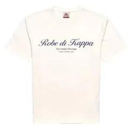 Robe di Kappa f&uuml;r Herren. 61151CW Tozeur T-shirt wei&szlig; (S), L&auml;ssig, Baumwolle, Kurzarm