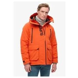 Superdry f&uuml;r Herren. M5011922A Ultimate Emb Windbreaker Jacke orange (S), L&auml;ssig, Recyceltes Polyester, Nachhaltig