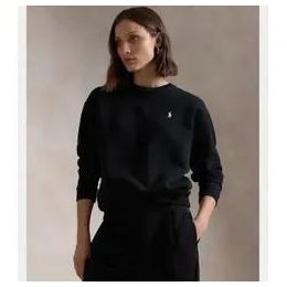 Polo Ralph Lauren f&uuml;r Damen. 211943006003 Fleece-Pullover schwarz (L), L&auml;ssig, Baumwolle