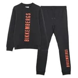 Bikkembergs f&uuml;r Herren. BMF0660 Schwarzes Logo-Sport-Outfit (S), L&auml;ssig, Sportlich, Baumwolle, Multisport