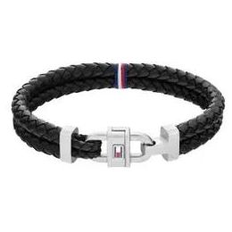 Tommy Hilfiger f&uuml;r Herren. 2790361 Armb&auml;nder (OSFA), Schwarz, L&auml;ssig, Leder