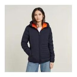 G-Star Raw G-Star f&uuml;r Damen. D25191-D713-3873 Leichte wattierte Jacke mit Kapuze navy (S), L&auml;ssig, Nachhaltig, Recyceltes Nylon, Marine