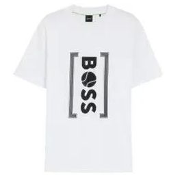 BOSS f&uuml;r Herren. 50543905 Ikonen-T-Shirt wei&szlig; (XL), L&auml;ssig, Baumwolle, Kurzarm