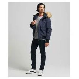 Superdry f&uuml;r Herren. M5011113A Bomberjacke Everest navy (XL), L&auml;ssig, Polyester, Langarm, Marine