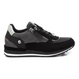 Refresh f&uuml;r Damen. 17140102-NEGRO Turnschuhe Texturen Schwarz (38), 3 bis 5 cm, Rei&szlig;verschluss, L&auml;ssig