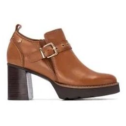 Carmela f&uuml;r Damen. 16270402-CAMEL Lederstiefeletten 162704 braun (38), 3 bis 5 cm, Rei&szlig;verschluss, L&auml;ssig