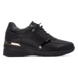 Refresh f&uuml;r Damen. 17293602-NEGRO Turnschuhe 172936 schwarz (38), 1 bis 3 cm, Schn&uuml;rsenkel, Rei&szlig;verschluss, L&auml;ssig