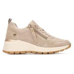 Refresh f&uuml;r Damen. 17293801-BEIGE Turnschuhe 172938 beige (40), 1 bis 3 cm, Schn&uuml;rsenkel, Rei&szlig;verschluss, L&auml;ssig