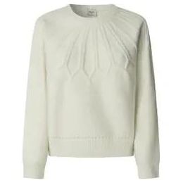 Pepe Jeans f&uuml;r Damen. PL7000061 Claudia Pullover off-white (S), Wei&szlig;, L&auml;ssig, Polyester