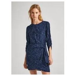 Pepe Jeans f&uuml;r Damen. PL953535 Clarin Kleid navy (XS), L&auml;ssig, Baumwolle, 3/4 &Auml;rmel, Nachhaltig, Marine