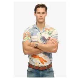 Superdry f&uuml;r Herren. M4010945A Merchant Store Hawaii-Hemd wei&szlig; (XL), L&auml;ssig, Modal, Kurzarm