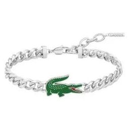 Lacoste f&uuml;r Herren. 2040226 Versilbertes Gliederarmband (OSFA), L&auml;ssig, Armb&auml;nder, Rostfreier Stahl