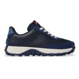 Camper Unisex f&uuml;r Kinder. K800548-021 Drift Trail Lederschuhe navy (37), Stoff, Wohnung, 1 bis 3 cm, Schn&uuml;rsenkel, L&auml;ssig, Marine, Kinderbek