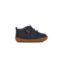 Camper Unisex f&uuml;r Kinder. 80153-082 Peu marineblaue Lederstiefeletten (21), Wohnung, Klettverschluss, L&auml;ssig, Kinderbekleidung