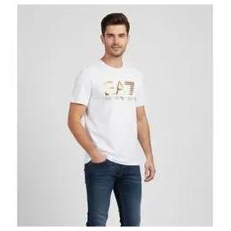 EA7 Emporio Armani EA7 f&uuml;r Herren. 7M001189_AF17789 Big Logo T-shirt wei&szlig; (S), L&auml;ssig, Baumwolle, Kurzarm
