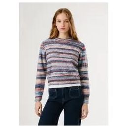 Pepe Jeans f&uuml;r Damen. PL7000057 Hellblauer mehrfarbiger Pullover (L), L&auml;ssig, Polyester