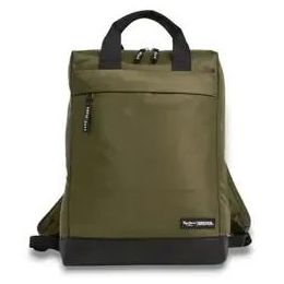 Pepe Jeans f&uuml;r Herren. PM0300014 Glen Rucksack gr&uuml;n (OSFA), L&auml;ssig, Polyamid