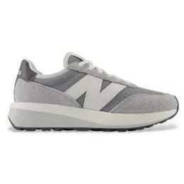 New Balance Unisex. U370V1 Leder Sneakers 370 grau (38), 1 bis 3 cm, Schn&uuml;rsenkel, L&auml;ssig