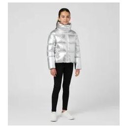 Save the Duck f&uuml;r Frauen/M&auml;dchen. J32452G-ICED21 Dyla Jacke silber (12 A&ntilde;os), L&auml;ssig, Synthetisch, Polyester, Langarm, Kinderbekleidung