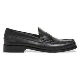 Hackett London f&uuml;r Herren. HMS200052 Chesfield Loafer Leder Slipper schwarz (45), Wohnung, Keine, L&auml;ssig, Party, Klassisch