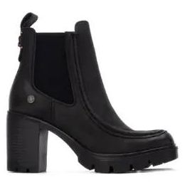 Refresh f&uuml;r Damen. 17291503-NEGRO Stiefelette 172915 schwarz (40), 5 bis 8 cm, Rei&szlig;verschluss, L&auml;ssig