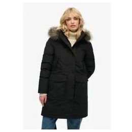 Superdry f&uuml;r Damen. W5011786A Everest Parka schwarz (M), L&auml;ssig, Recyceltes Polyester, Nachhaltig