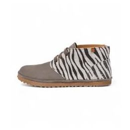 El Naturalista f&uuml;r Damen. 25374P1F1005_ESP N5374P Wulf Zebra-Lederstiefelette (36), Wohnung, Schn&uuml;rsenkel, L&auml;ssig, Tierdruck