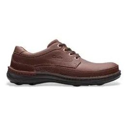 Clarks f&uuml;r Herren. 20339005 Natur Drei braune Lederschuhe (41.5), Wohnung, Schn&uuml;rsenkel, L&auml;ssig