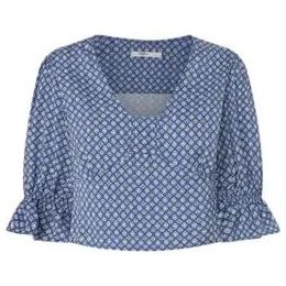 Pepe Jeans f&uuml;r Damen. PL304893 Bluse Nora blau (XS), L&auml;ssig, Polyester, 3/4 &Auml;rmel