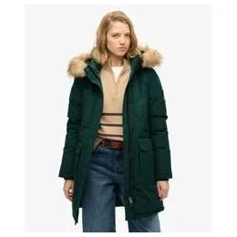 Superdry f&uuml;r Damen. W5011786A Everest Parka gr&uuml;n (L), L&auml;ssig, Recyceltes Polyester, Nachhaltig