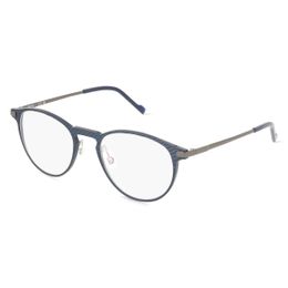 Zeiss ZS23128 Brille Unisex | Fassung: Vollrand, Panto, Blau Matt