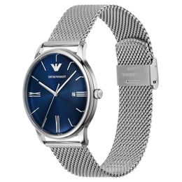 Emporio Armani Uhr Herren Größe One Size dunkelblau / silber