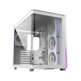 M580 Plus, Tower-Geh&auml;use wei&szlig;, Tempered Glass