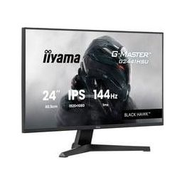 iiyama G-Master G2441HSU-B1 Black Hawk, Gaming-Monitor 60.5 cm (23.8 Zoll), schwarz, FullHD, IPS, HDMI, DP, Free-Sync, USB-Hub, 144Hz Panel