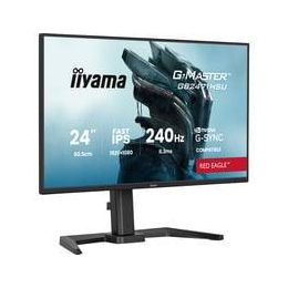 iiyama G-Master GB2471HSU-B1 Red Eagle, Gaming-Monitor 60.5 cm (23.8 Zoll), schwarz (matt), FullHD, Fast-IPS, HDMI, DP, G-Sync komp., USB-Hub, 240Hz Panel