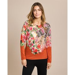 Ovanti Strickdesign Classic Pullover Paisley-Blumen