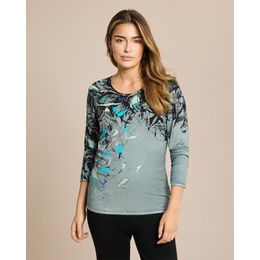 Ovanti Strickdesign Classic Pullover "verstreute Lilien"