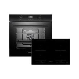respekta ASET7008800I, Backofen-Set schwarz