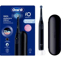 Braun Oral-B iO Series 2 mit Reiseetui Night Black, Elektrische Zahnb&uuml;rste schwarz